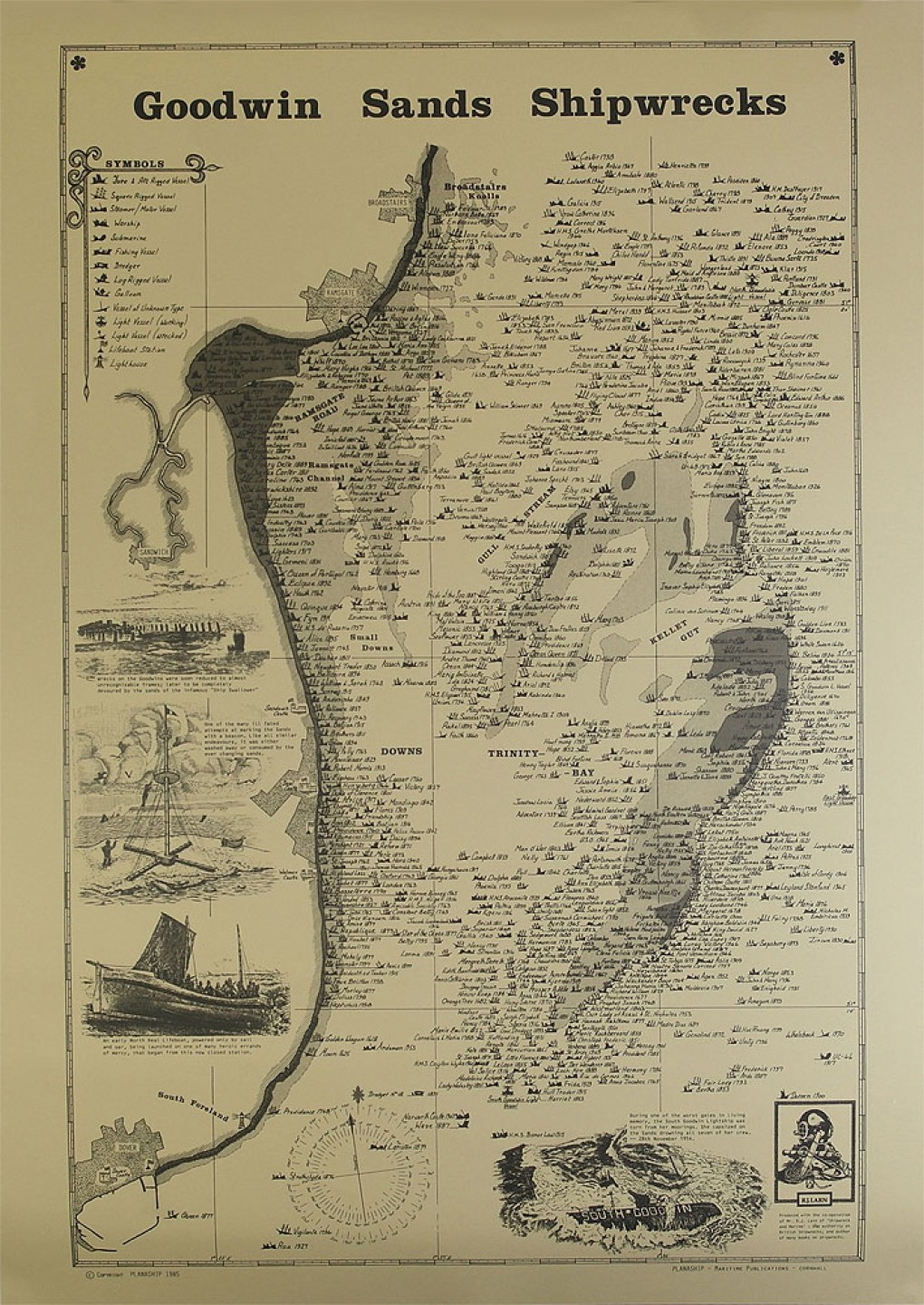 Goodwin Sands Shipwrecks Print