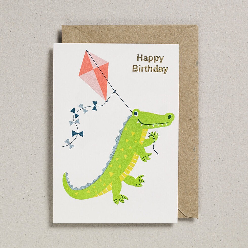 Happy Birthday Croc Card