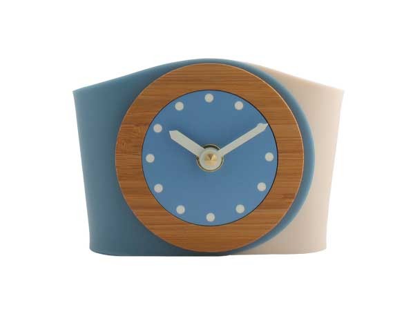 Wave Blue Clock