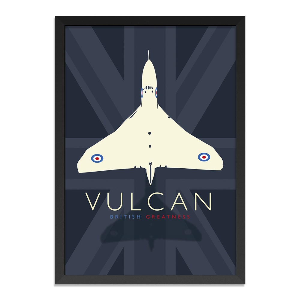Vulcan Bomber Print Framed