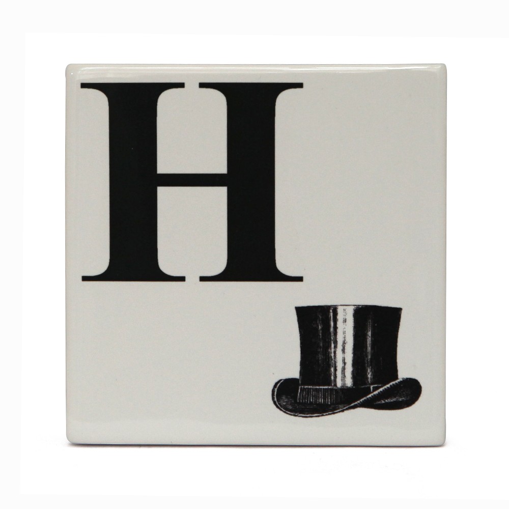 H Hat Coaster/Tile