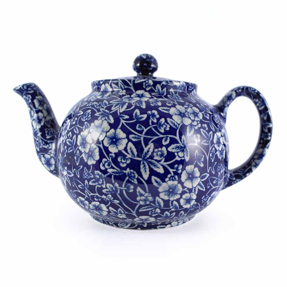 Blue Victorian Large Teapot