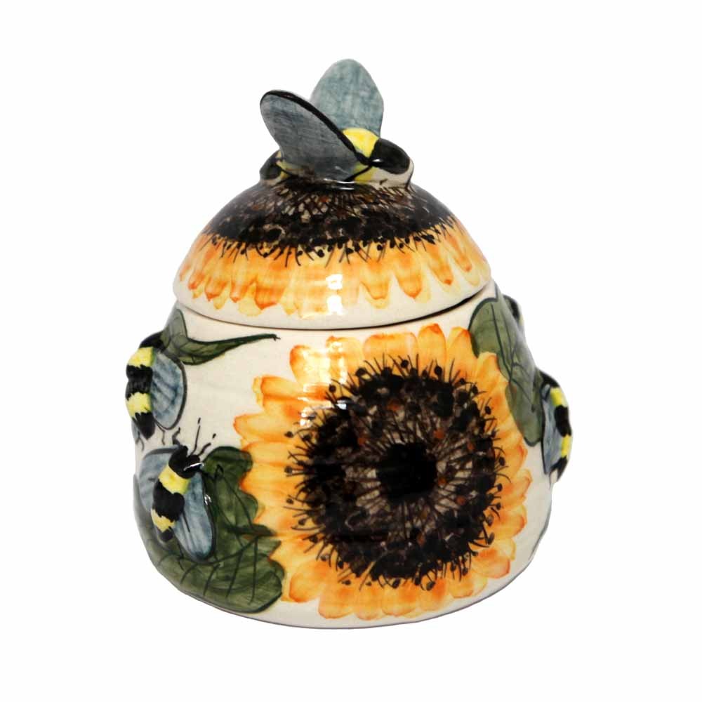 Sunflower Large Honey Pot