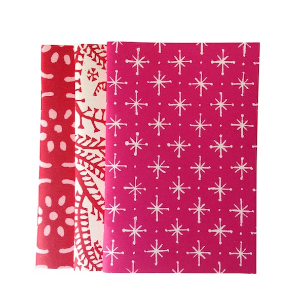 Assorted Pocket Memo Books - Set of 3 Red