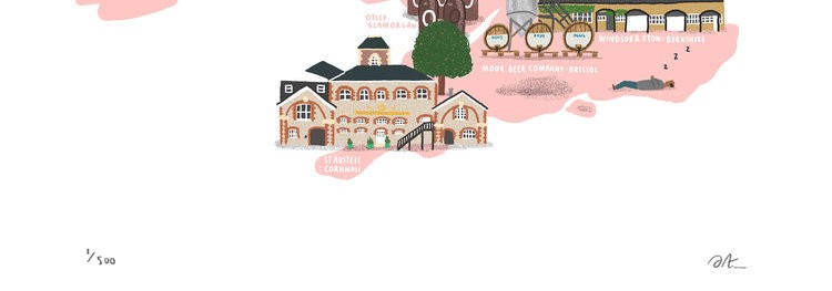 The UK & Ireland Beer Map Print