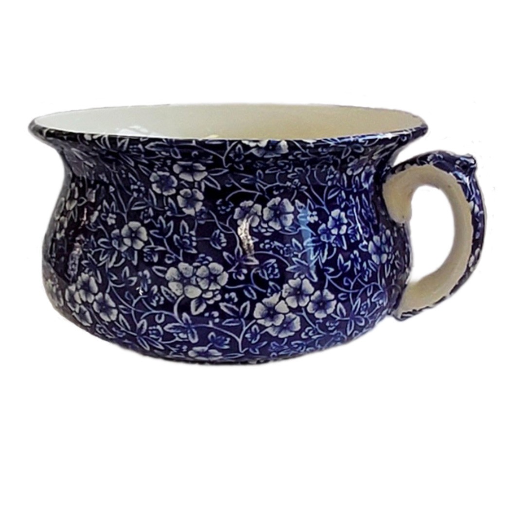 Blue Victorian Chamber Pot