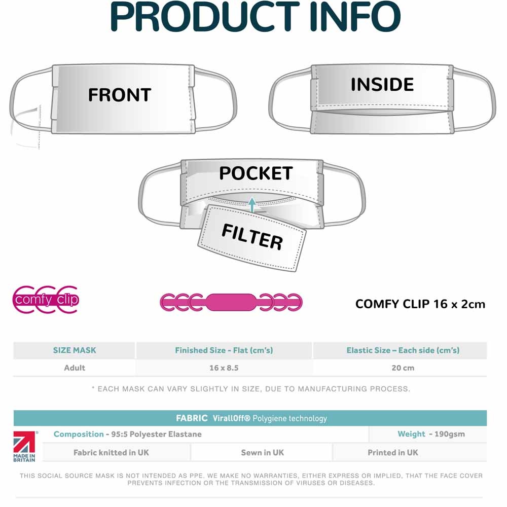 Rainbow Chicks Face Mask
