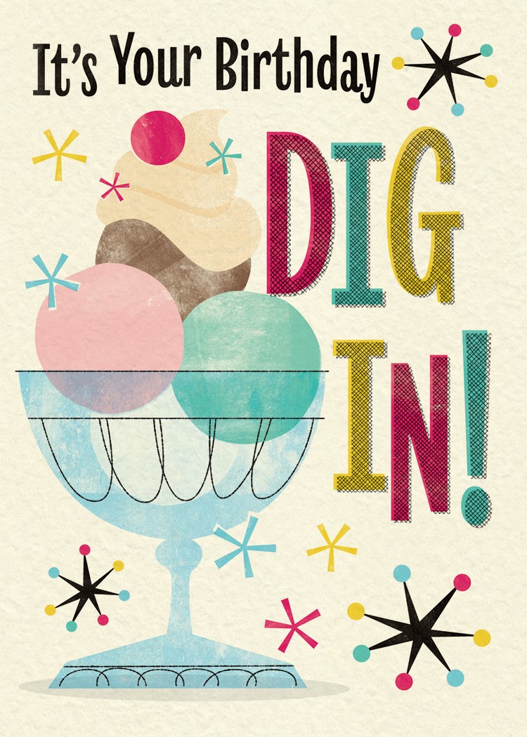 Dig In Birthday Card