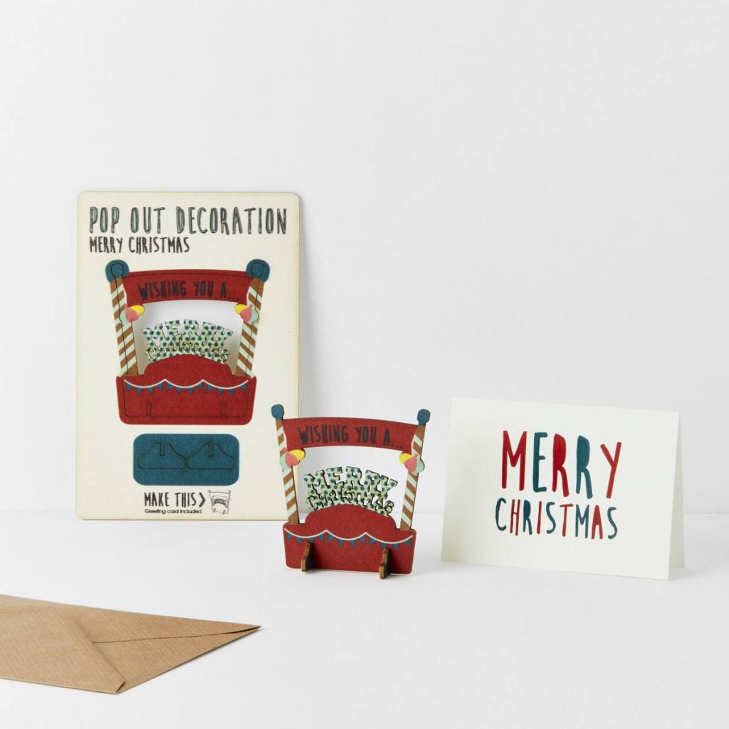Merry Christmas Pop Out Card